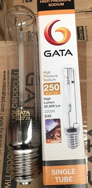 หลอดโซเดียมความดันสูง 250w High pressure sodium lamp 250w ขั้ว E40 ยี่ห้อ BEC , GATA | Lazada.co.th