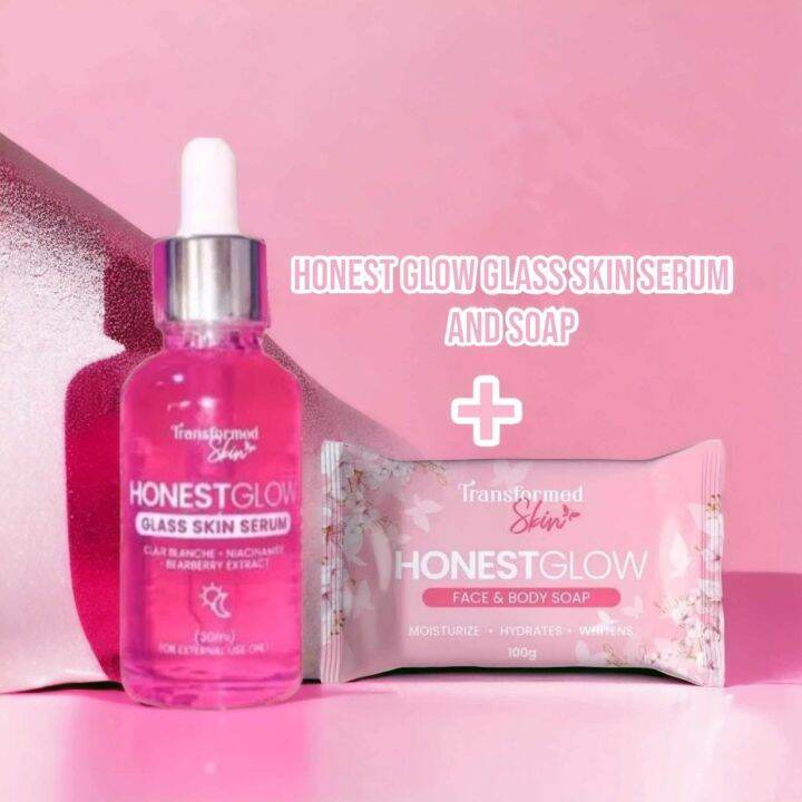 Honest Glow Glass Skin Soap 125g Plus Glass Skin Serum 30ml | Lazada PH