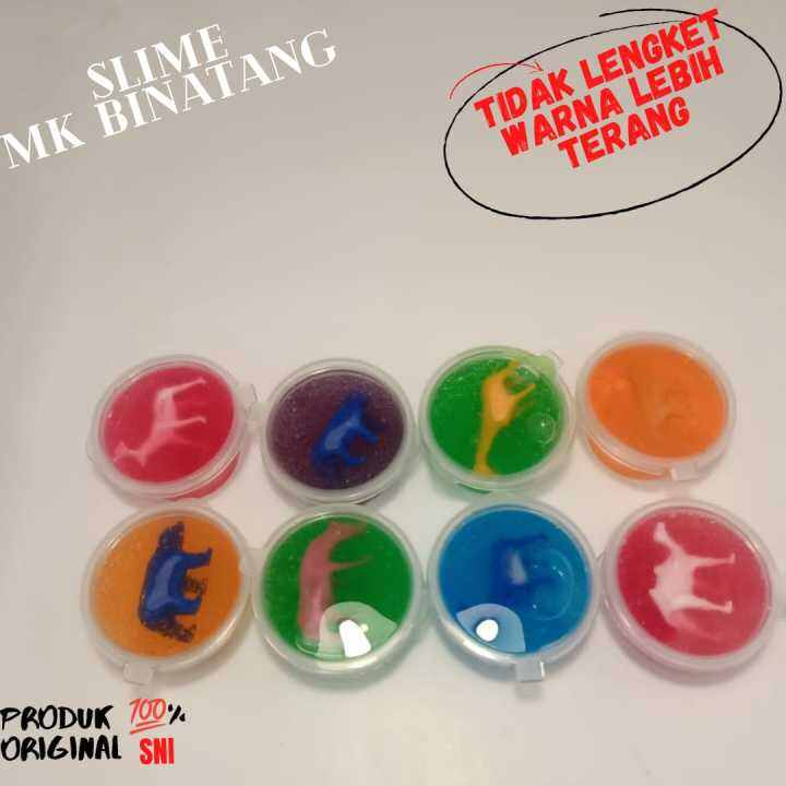 Mainan Anak Slime Mk Binatang Harga / pack isi 10pcs | Lazada Indonesia