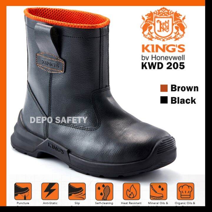 Sepatu Safety Pria Ujung Besi Merk Kings By Honeywell KWD 205 X ...