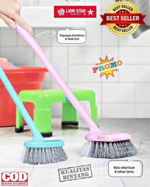 (BISA COD) PROMO LION STAR Sikat Gagang Kamar Mandi BR-66 Livina Bathroom Brush #201 | Lazada ...