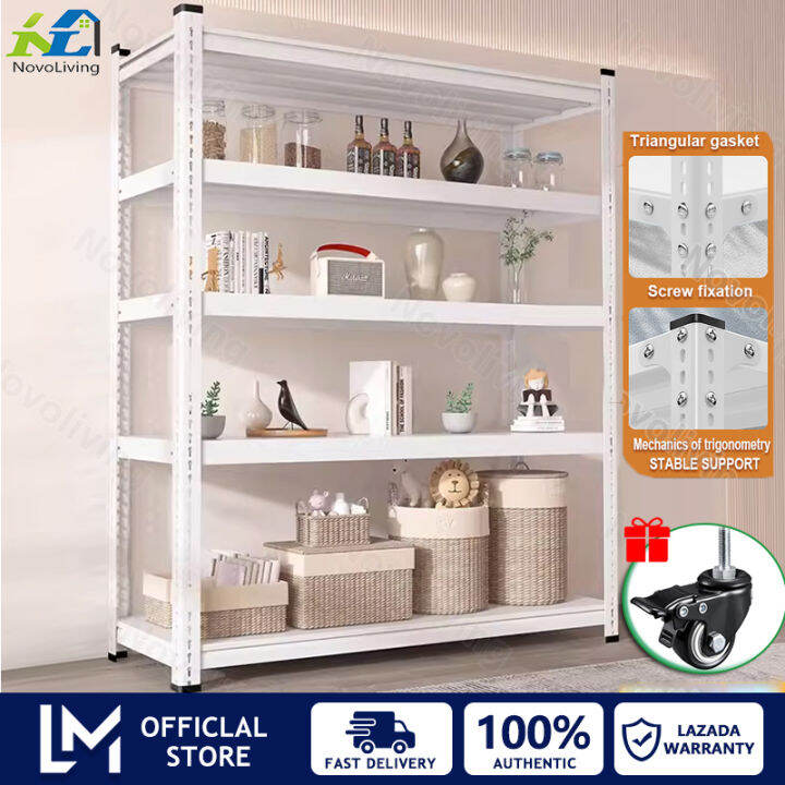 Novoliving Metal Storage Rack Triangular Steel Shelf 5/6/7 Layers Heavy ...