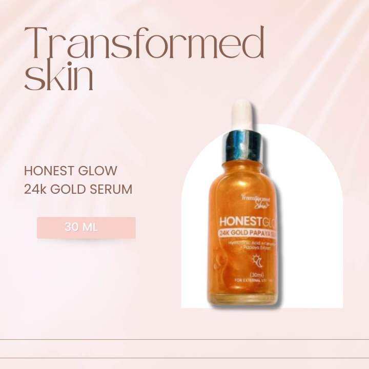 HONEST GLOW 24k GOLD PAPAYA SERUM | Lazada PH