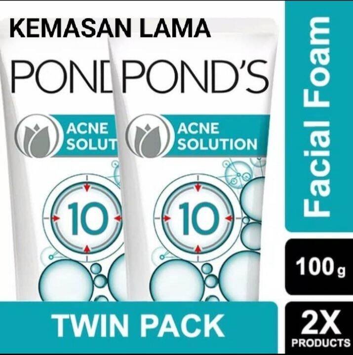 Ponds Facial Foam / Cuci Muka Acne Solution 100gr (kemasan lama ...