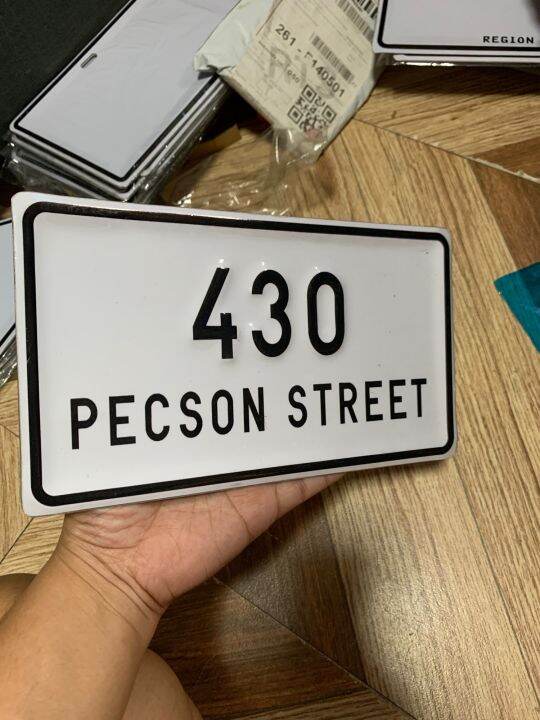 Metal house plate number,signs( costumize,personalize) | Lazada PH