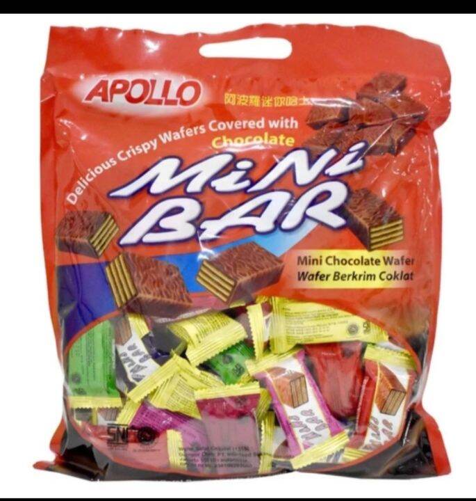 Wafer Berkrim Coklat | "APOLLO" Mini Bar Wafer Chocolate. | Lazada ...