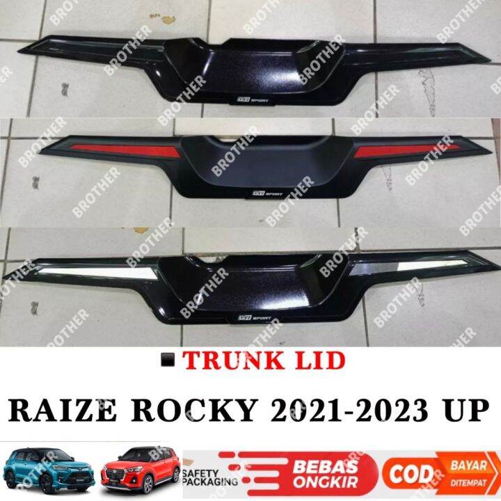 Trunk Lid List Bagasi Belakang Raize Rocky 2021 2023 2024 Hitam Merah ...