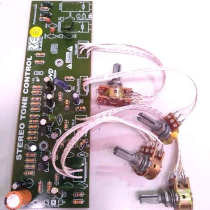 kit Rangkaian modul Tone control stereo transistor potensio sudah di ...