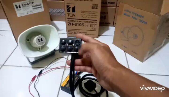 modul sirine senken 60 watt aux mic set speaker toa zh610s 10 watt ...