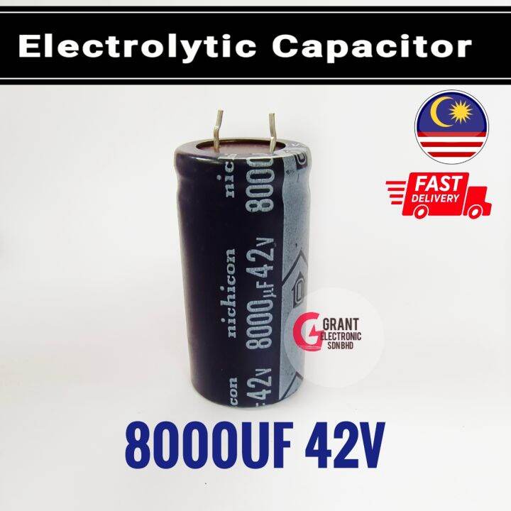 Electrolytic Capacitor 8000uf 42v 85°C 25x50mm(H) | Lazada