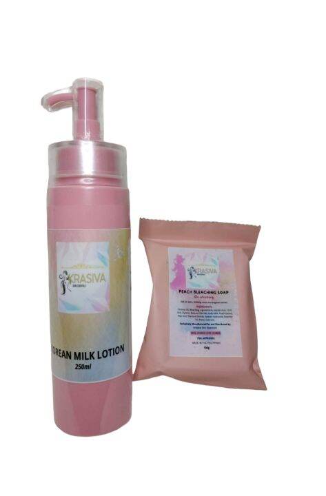 Recommended - Krasiva lotion whitening skin + Krasiva Peach soap ...