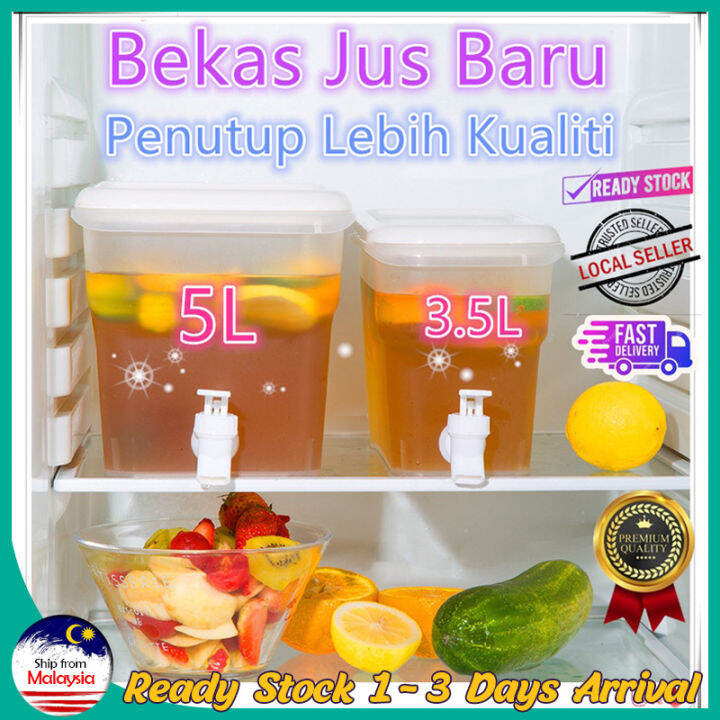 3.5L Cold Kettle Bekas Dispenser Jus Sejuk Beverage Drink Dispenser ...