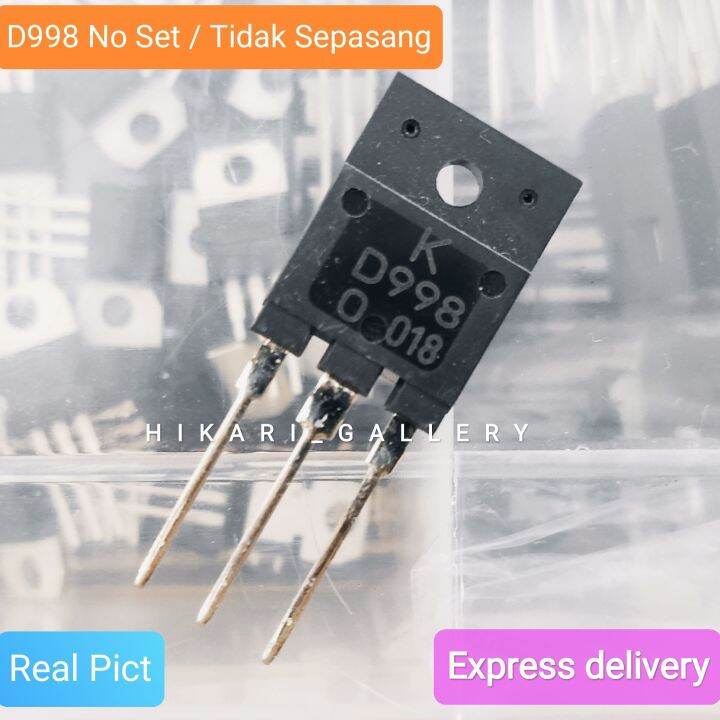 Transistor D998 K / NPN Transistor 2S D998 No set tidak sepasang ...