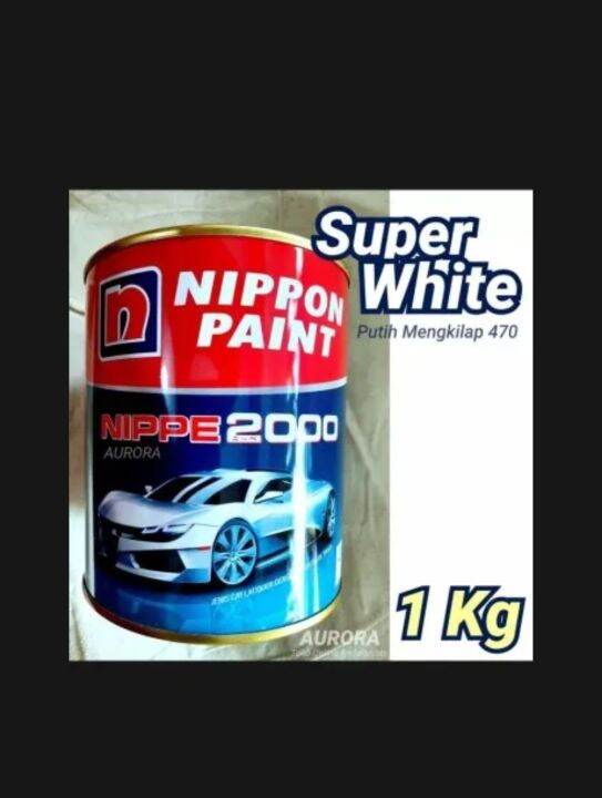 Cat Nippe 2000 Cat Super White Cat Putih mengkilap cat penta super glow ...