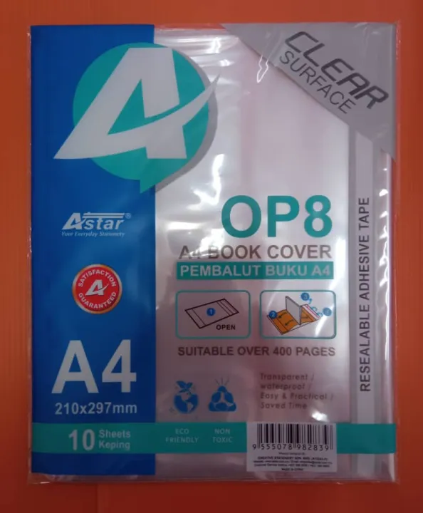 Astar A4 Book Cover 210 x 297mm 10 sheets | Lazada