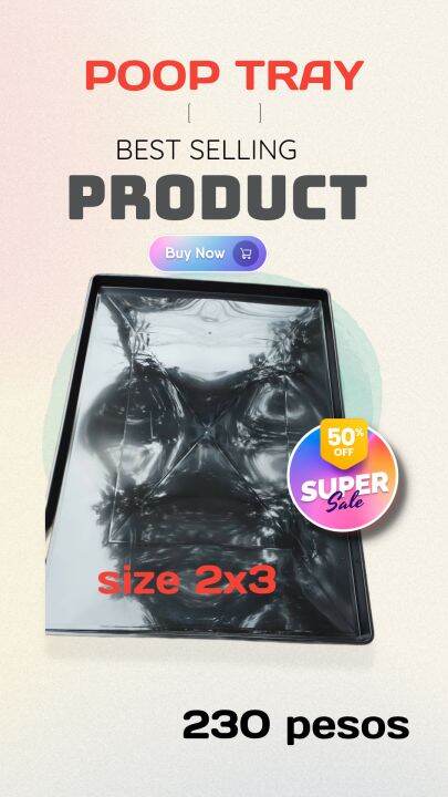 2x3 poop tray, poop tray 2x3, tray, tray for dog cage, 2x3 tray | Lazada PH