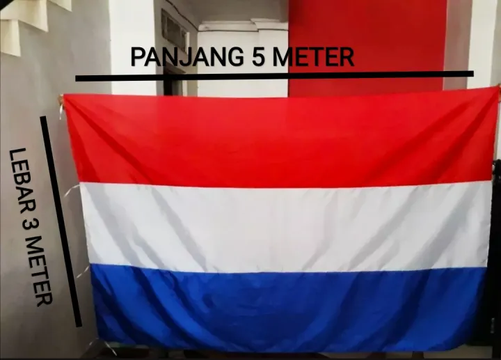 bendera piala dunia 2022 belanda ukuran super jumbo panjang 5 meter ...