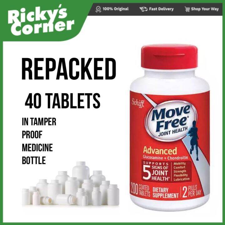 REPACKED Schiff move free advanced 40 tablets 100% AUTHENTIC | Lazada PH