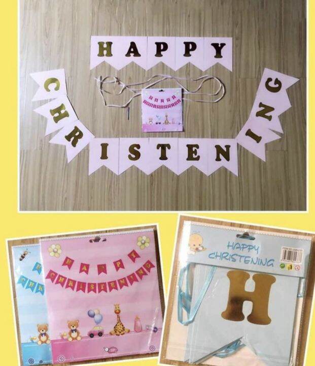 Happy Christening Banner | Lazada PH