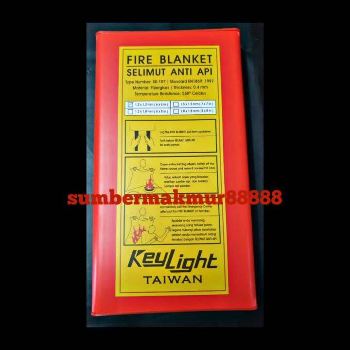 selimut anti api merk keylight 1,2x1,2m | Lazada Indonesia