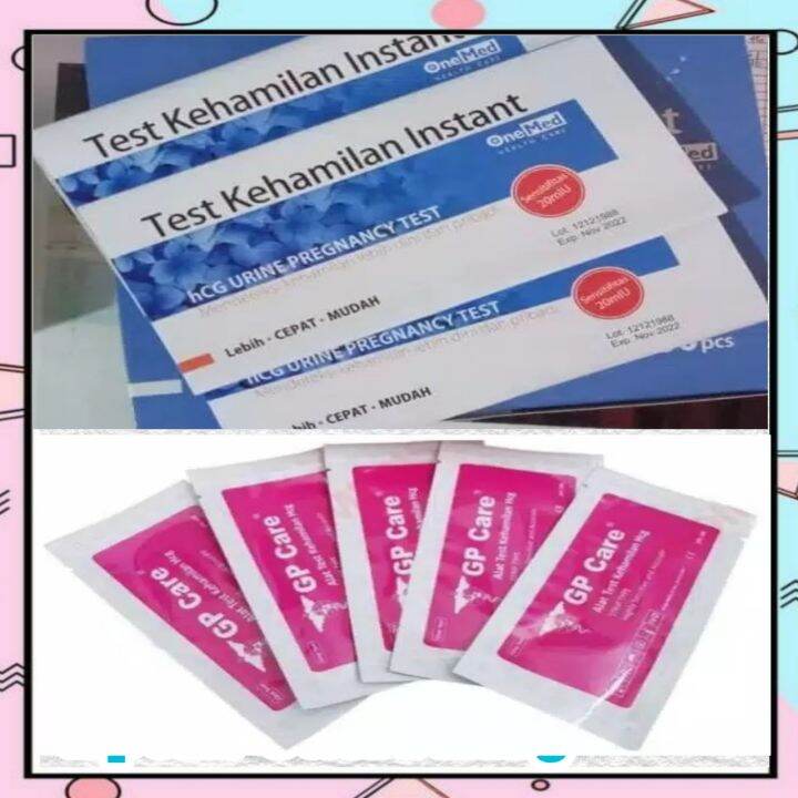 Alat Test kehamilan Test Pack Steril merk ONEMED dan GP CARE | Lazada ...
