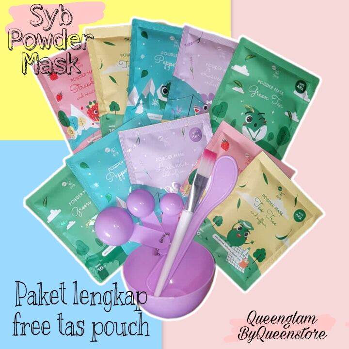 Free tas Paket Lengkap Masker wajah Powder/masker bubuk SYB | Lazada ...
