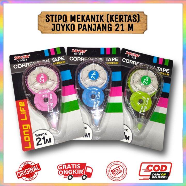 Stipo / Tipe-X Kertas Joyko 21 M x 5 mm | Lazada Indonesia