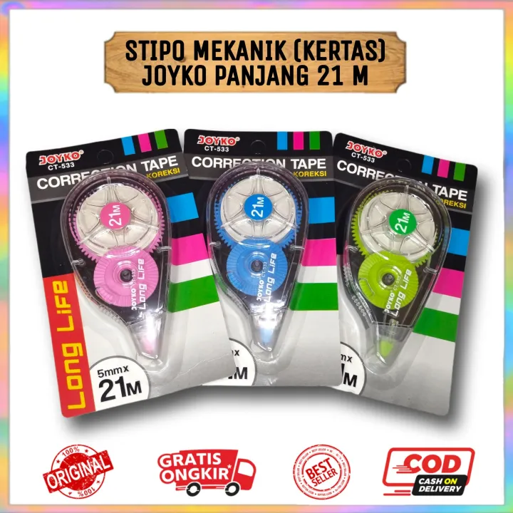 Stipo / Tipe-X Kertas Joyko 21 M x 5 mm | Lazada Indonesia