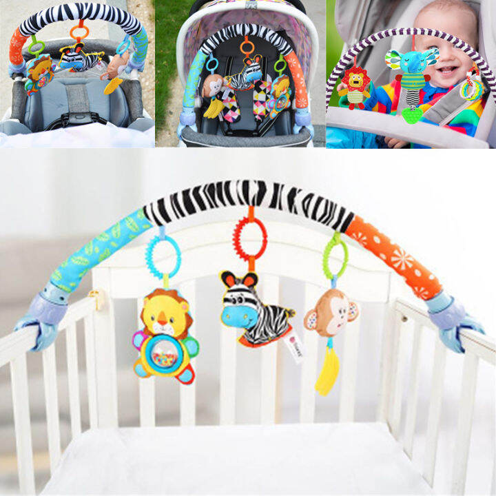 Stroller Clip Bed Clip Turn Bell Zebra Pendant Decoration Arched Toy ...