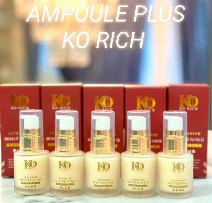 🔥 KO Rich เเอมพลู พลัส กู้หน้าโทรม Insensitive Whitening Ampoule Plus ...