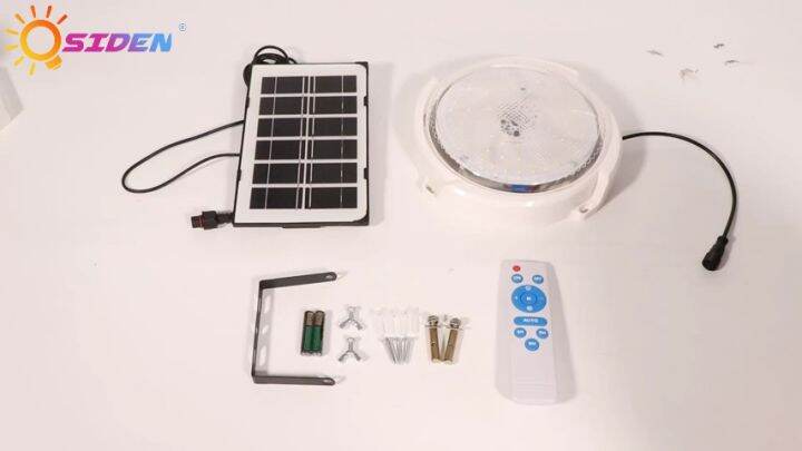 OSIDEN ceiling light 3 color waterproof solar light solar ceiling Light ...