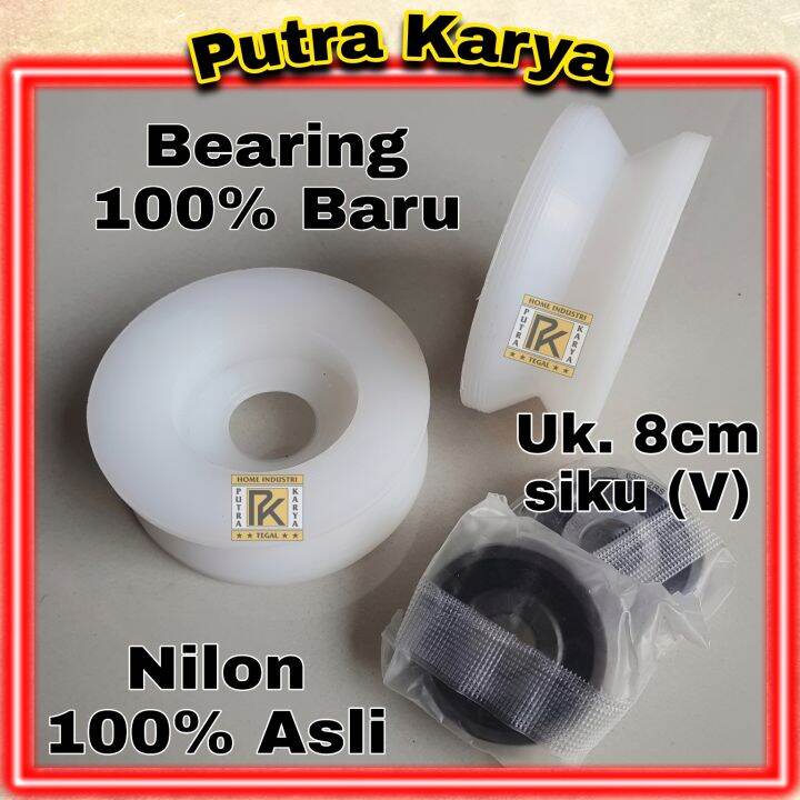 Roda Pagar Besi Nillon (Tanpa Rumah) Ukuran 8cm Rell Siku (V) | Lazada ...