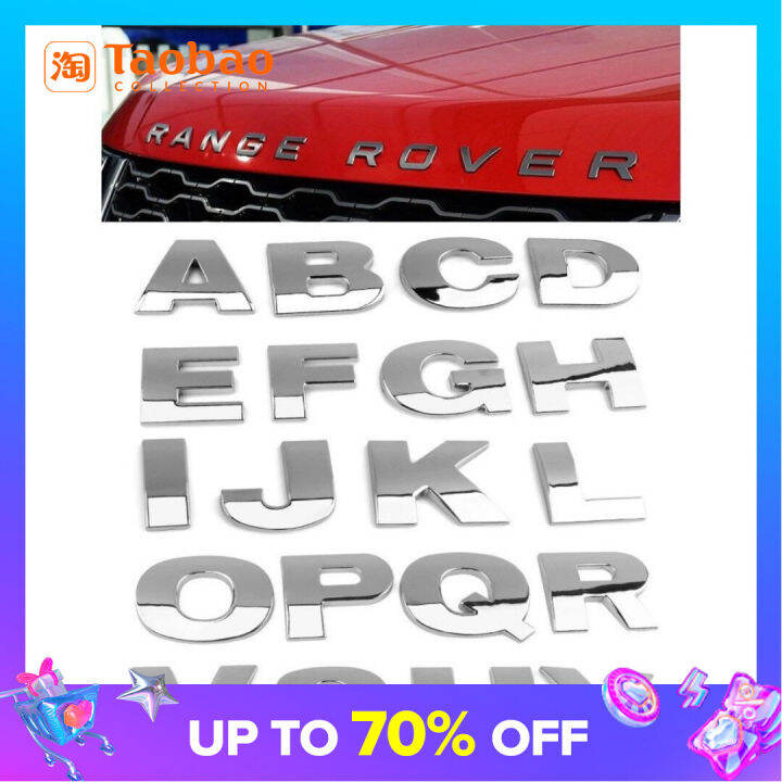 Car 3D Letters Car Stickers English Letters Car Logo DIY Letters ...