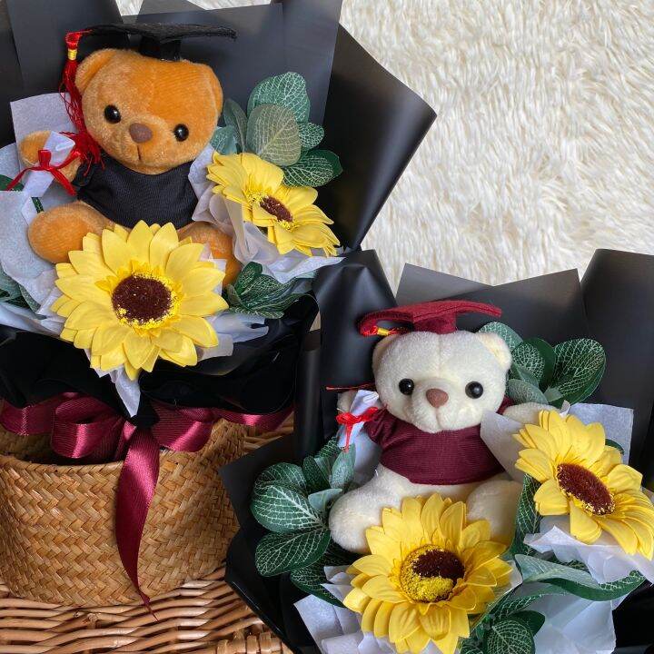Graduation Bouquet convocation ceremony 毕业花束 sunflower | Lazada