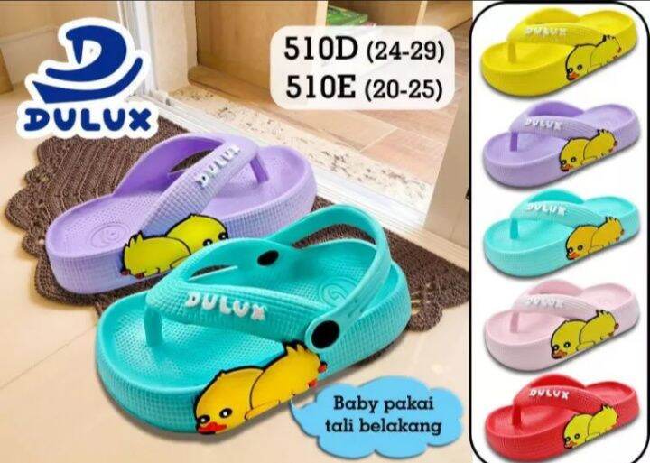 sendal jepit anak perempuan cewek karakter bebek beruang/sandal jepit ...