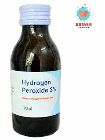 cairan H2O2 hydrogen peroxide liquid hidrogen peroksida onemed 3% isi ...