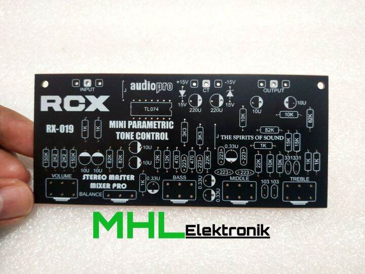 PCB Tone Control Stereo Mini Parametrik Tone Control Elite RX 019 ...
