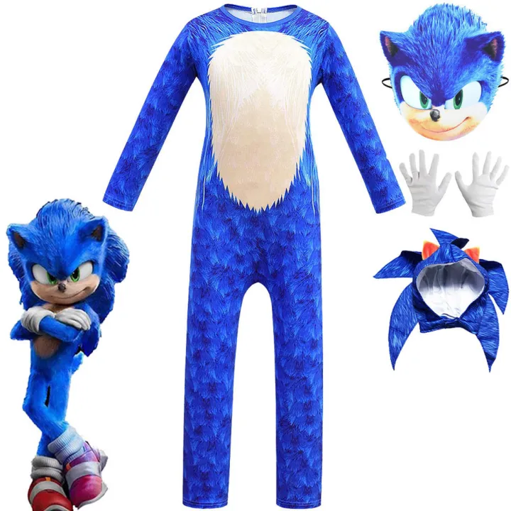 Sonic The Hedgehog Kids Cosplay Costume Halloween Christmas Costume One ...
