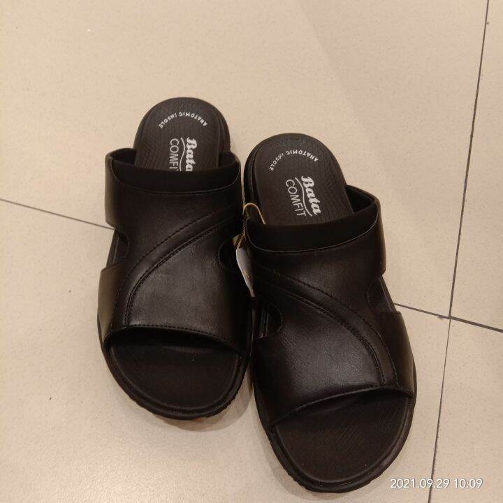 Bata Comfit sendal selop pria Berbahan kulit sintetis by Bata | Lazada ...