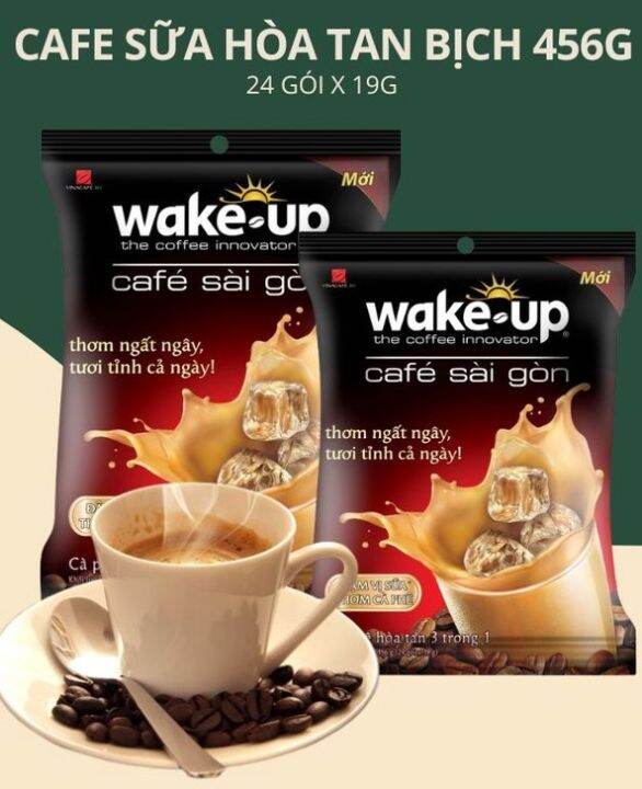 Cà Phê Sữa 3 in 1 Wake-Up Café Sài Gòn 456g( 24gói x 19g) | Lazada.vn