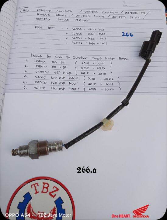 Sensor Oksigen Scoopy Vario 110 Vario 125 Vario 150 Sensor Eot Vario ...