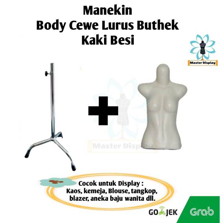 Manekin Body Cewe Lurus Buthek Kaki Besi | Lazada Indonesia