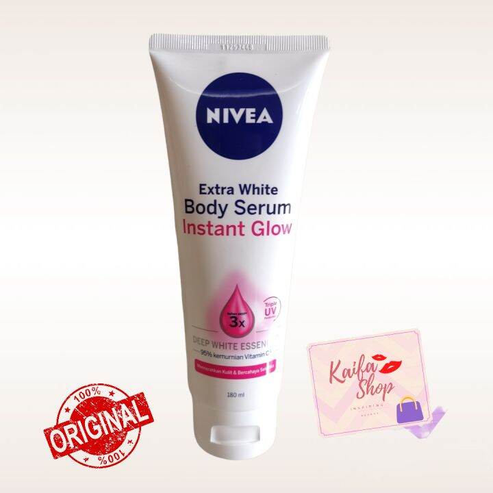 NIVEA BODYSERUM INSTAN GLOW 180 ML | Lazada Indonesia