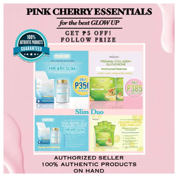Beauty&U Hikari Slim Capsule and Immuno Cleanse | Lazada PH