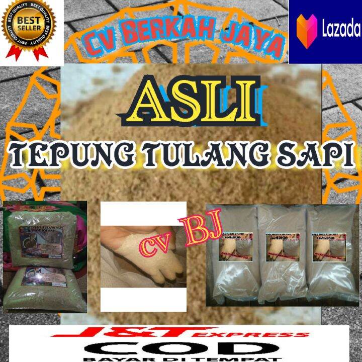Tepung tulang sapi asli 1 kg /tepung tulang sapi halus 1 kg | Lazada ...