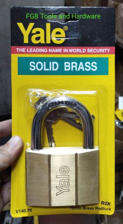 Yale padlock heavy duty brass padlock V140.70 70mm 60mm 50mm 40mm 30mm ...