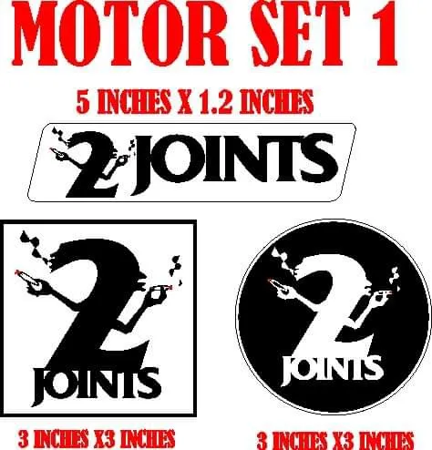 2 JOINTS (MOTOR) STICKERS PRINTED LAMINATED | Lazada PH