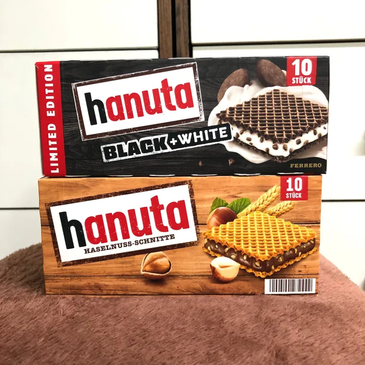 Ferrero Hanuta Wafer Filled with Hazelnut Chocolate Cream ฮานูตะ เวเฟอร ...