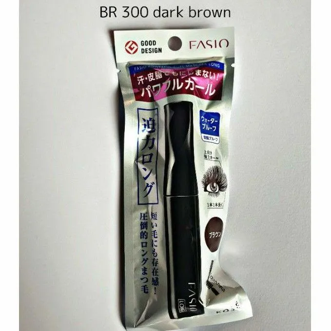 มาสคาร่า Fasio Powerful Curl Mascara ขนตายาว (Long) สีน้ำตาลเข้ม BR300 | Lazada.co.th