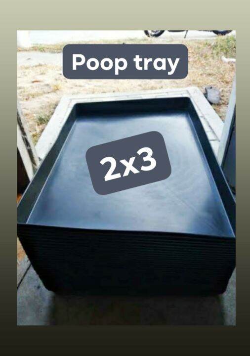 2FT.x3FT. BLACK HEAVY DUTY PLASTIC POOP TRAY | Lazada PH